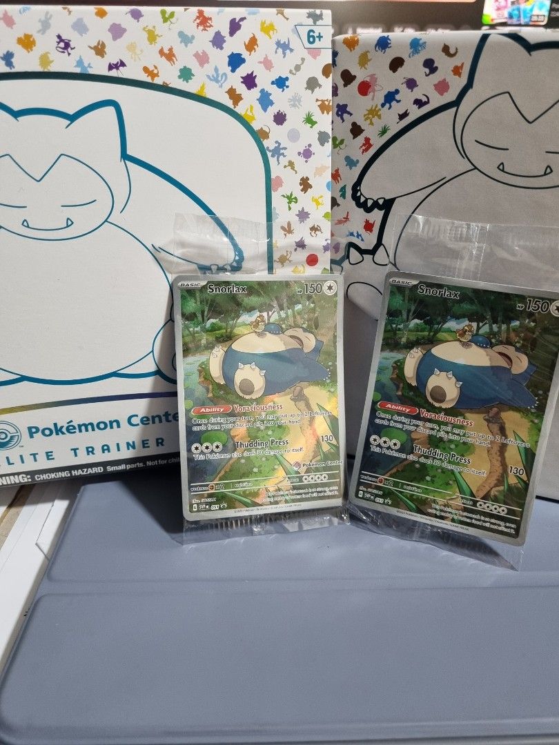 Snorlax Full art pokemon center exclusive stamp 151 promo elite trainer box singles, Hobbies ...