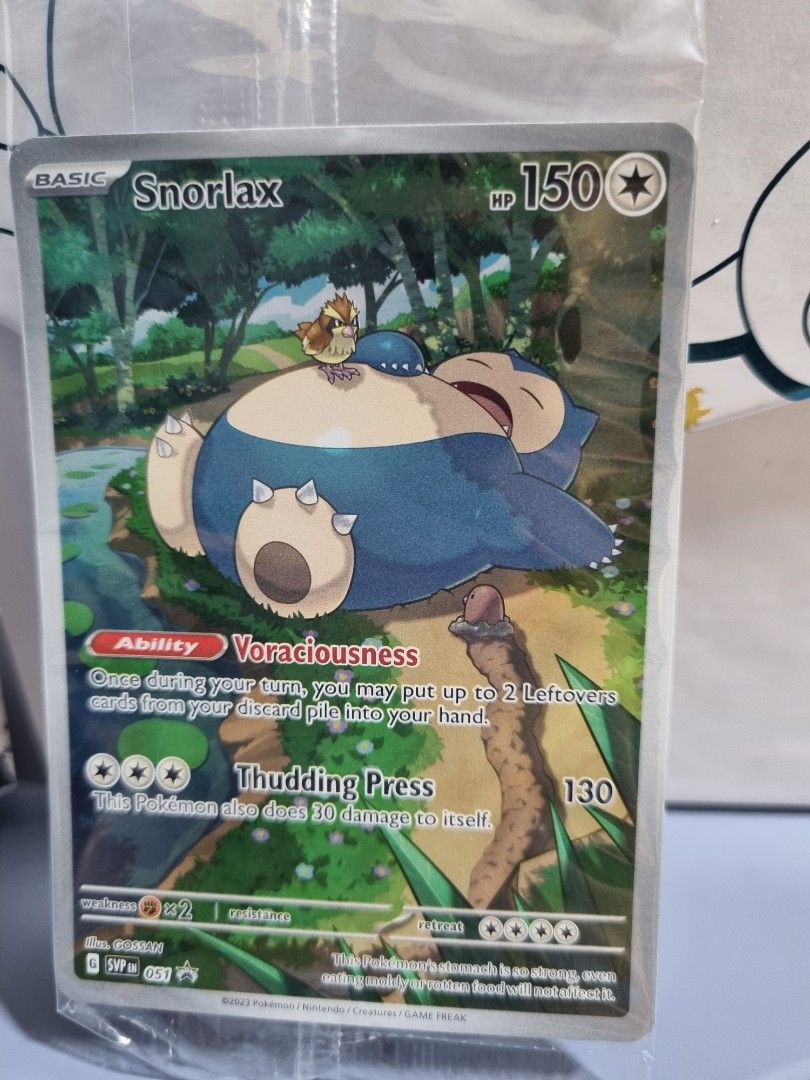Snorlax Full art pokemon center exclusive stamp 151 promo elite trainer box singles, Hobbies ...