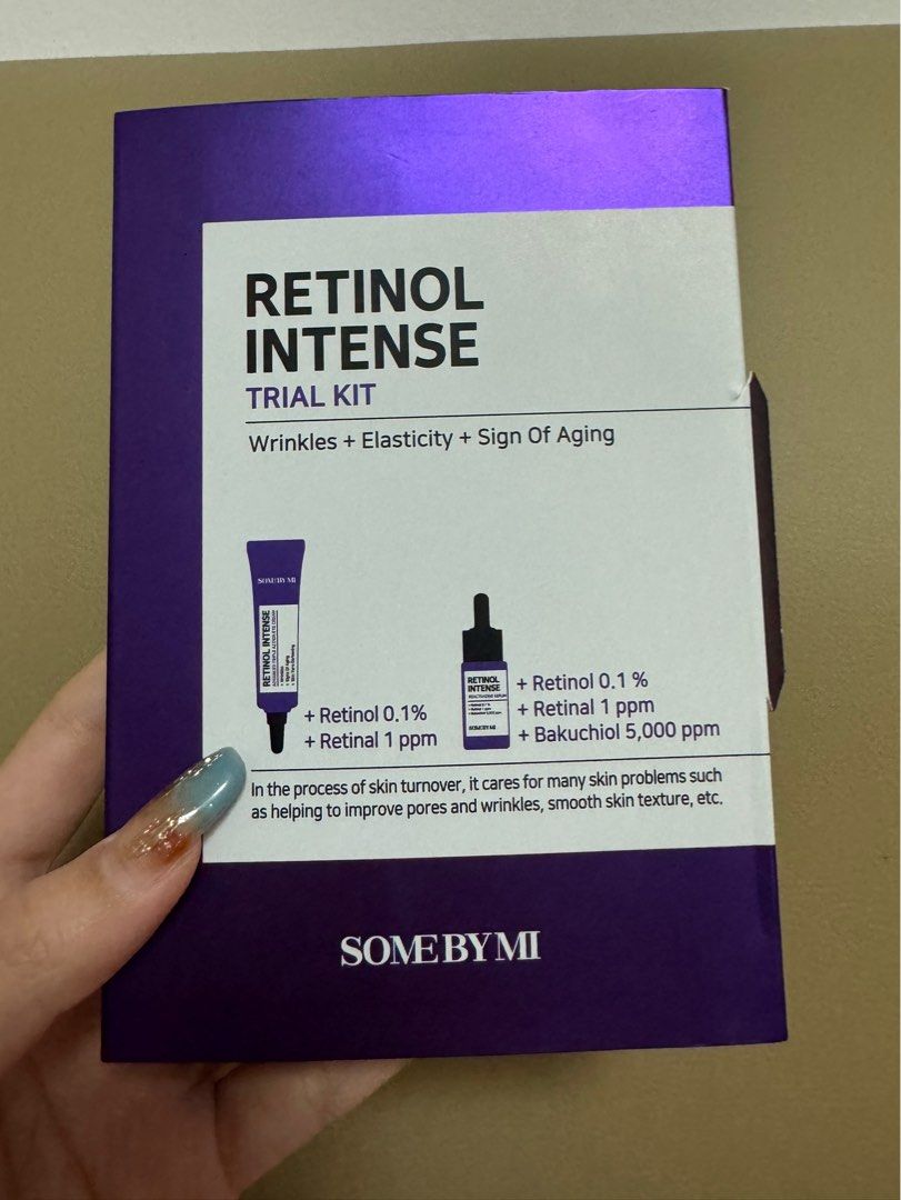 Somebymi retinol intense trial kit, Beauty & Personal Care, Face, Face ...