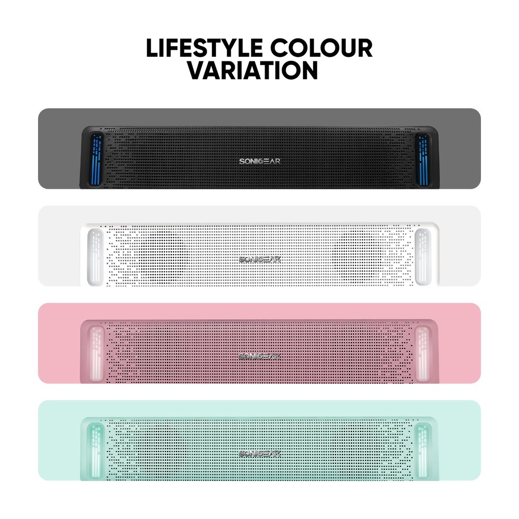 SonicGear SonicBar U200 Powerful Audio Sound Bar With LED Light Effects ...