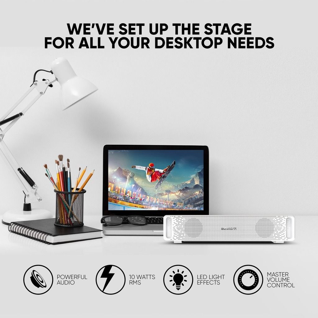 SonicGear SonicBar U200 Powerful Audio Sound Bar With LED Light Effects ...