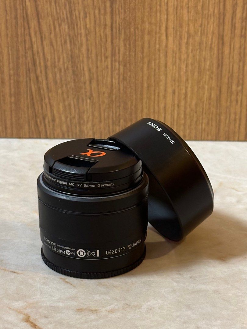 Sony 50mm F1.4 SAL50F14 Prime Lens Fixed Focal Lens, Photography, Lens ...