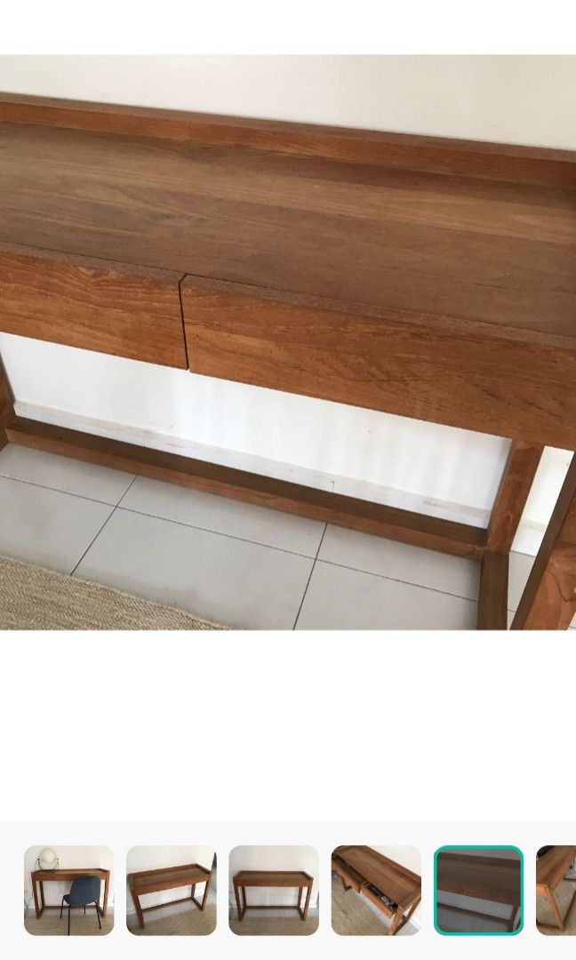 Soul & Tables/Ernicraft Frame PC Console in Teak, Furniture & Home ...