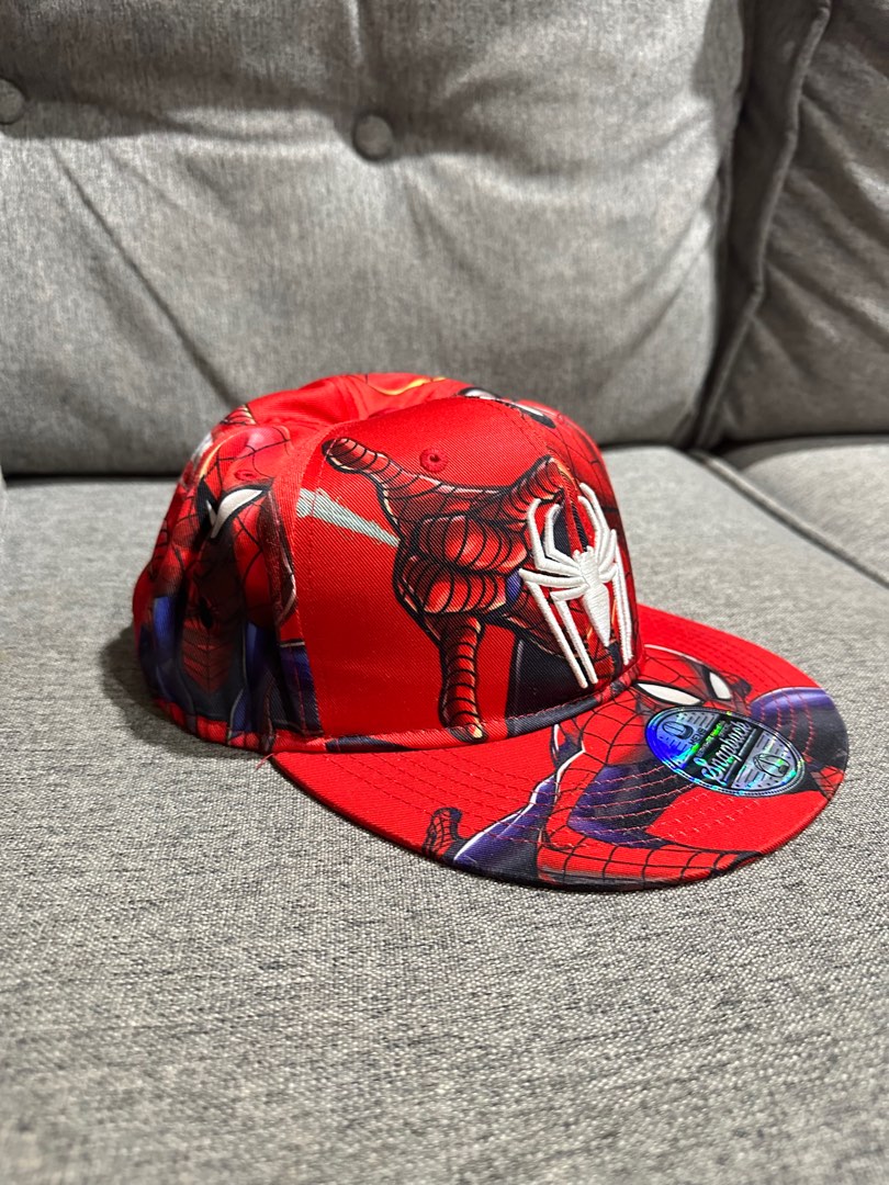 Spiderman Full Print Snapback, Men's Fashion, Watches & Accessories ...