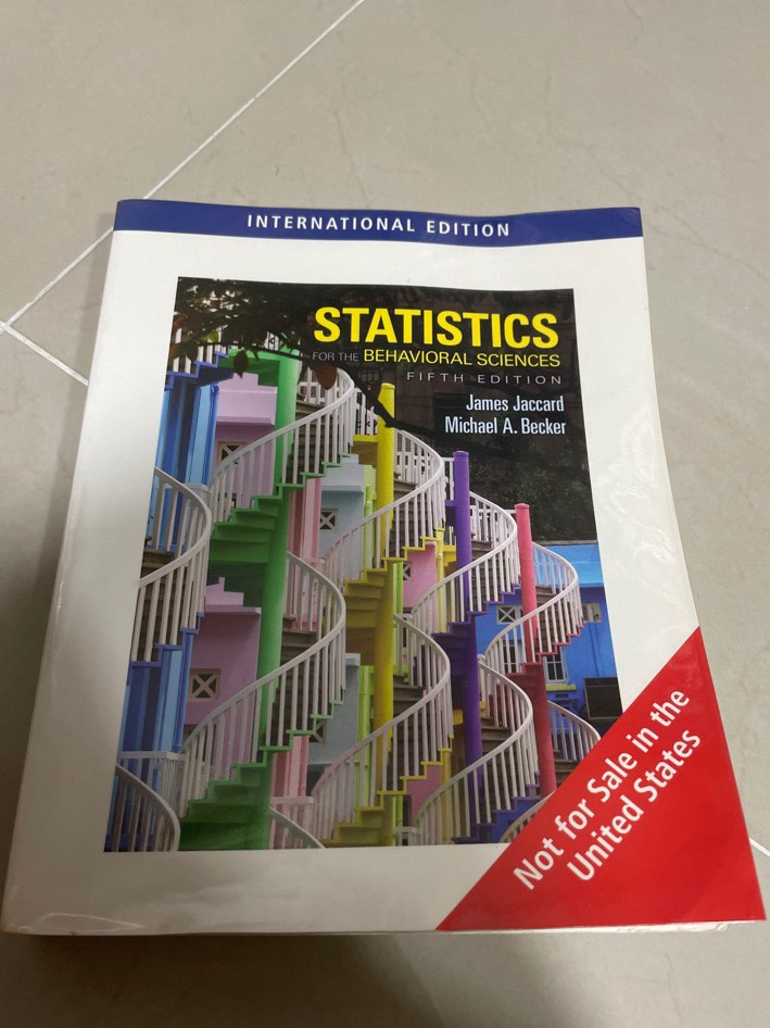 Statistics for behavioural sciences, Hobbies & Toys, Books & Magazines ...