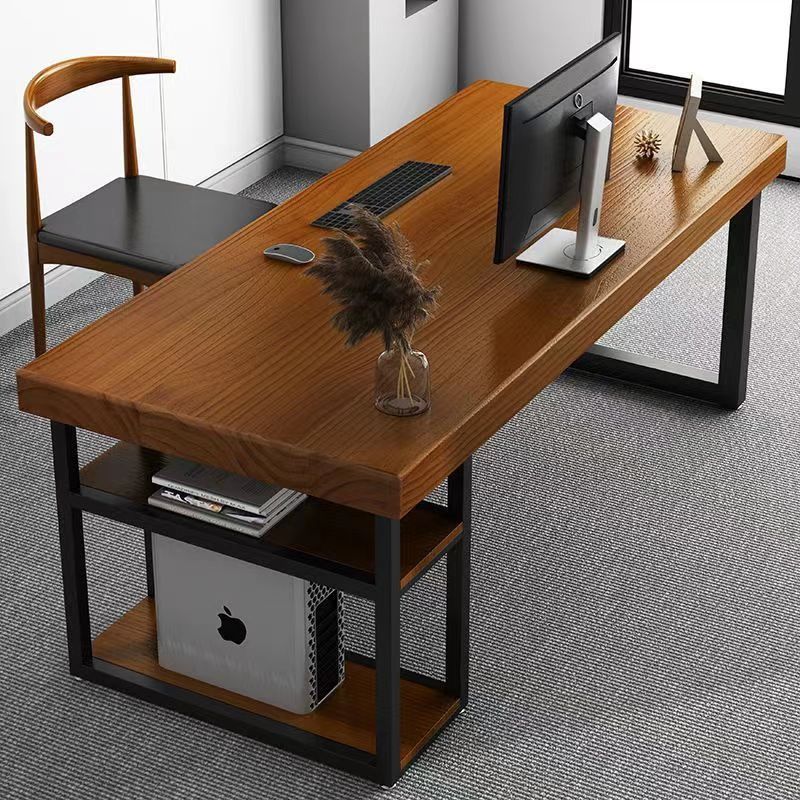 Study Table *30mm Pine solid wood table TOP*Computer Desk Office Table ...