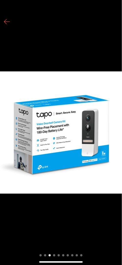 Tapo - video doorbell camera kit, Computers & Tech, Office & Business ...