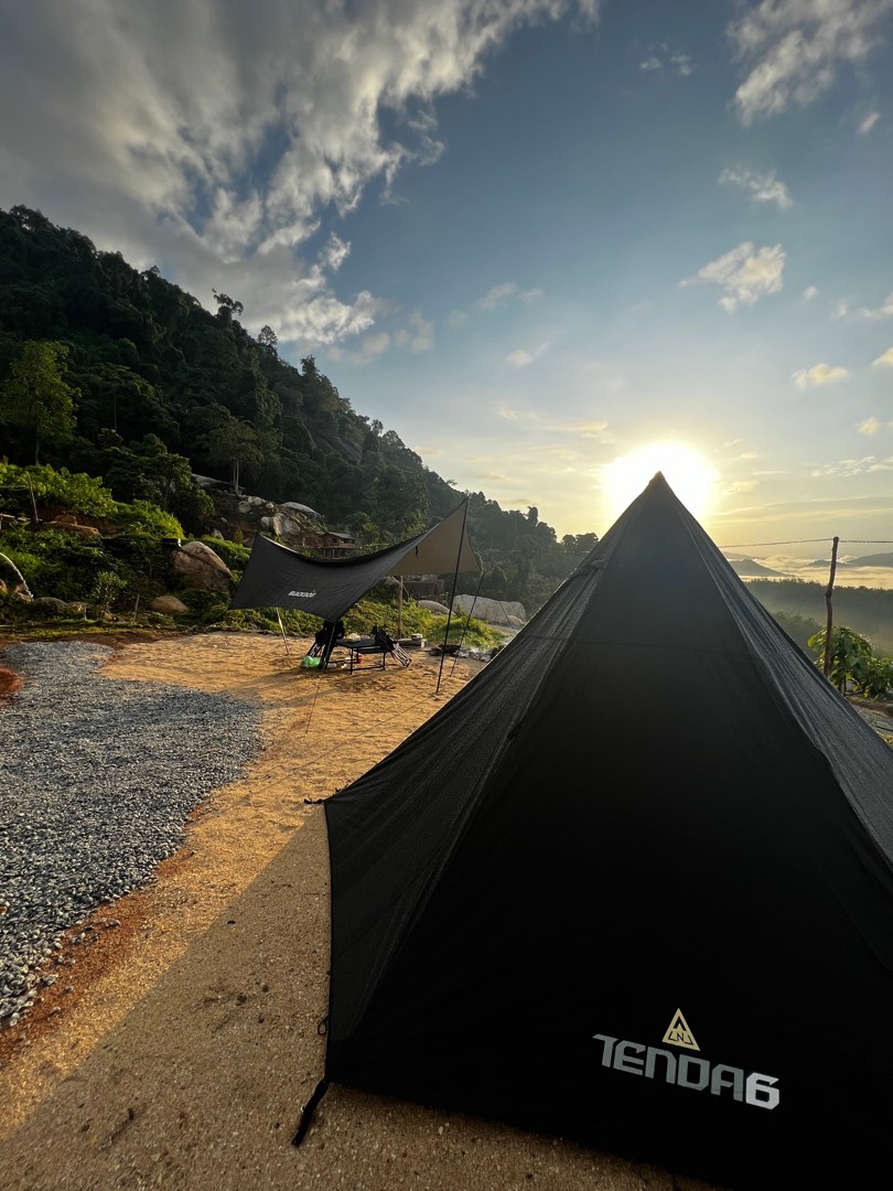 TEEPEE TENT BLACKCAMP TENDA6 + GROUNDSHEET , Sports Equipment, Hiking ...