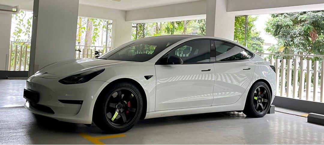 Tesla Original 18” inch rim Rays Volk Racing Te37 SL SAGA M-Spec with ...