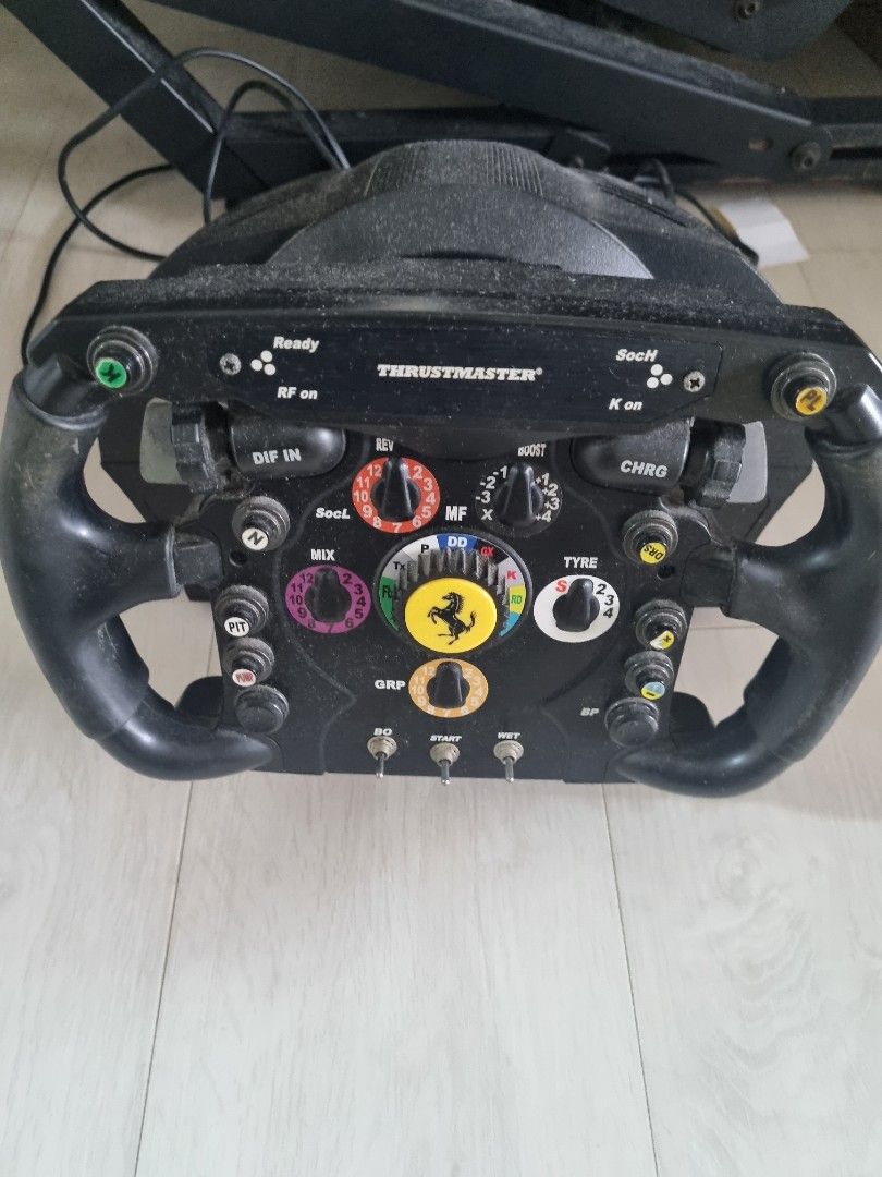 Thrustmaster T300 with Ferrari Add on, Video Gaming, Gaming Accessories ...