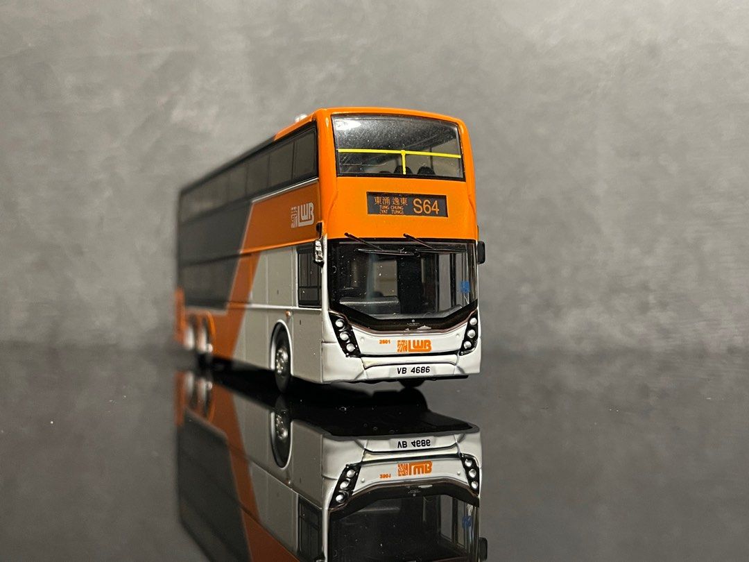Tiny HK #111 LWB ADL Enviro 500 Bus Orange 1/110 1:110 not SG Bus ...