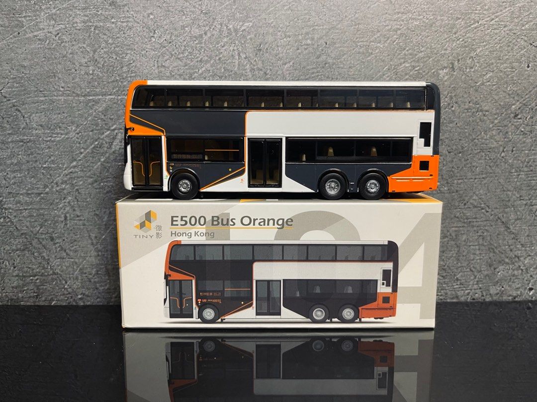 Tiny HK #L04 LWB E500 Bus Orange 1/110 1:110 not SG Bus Masterpiece ...