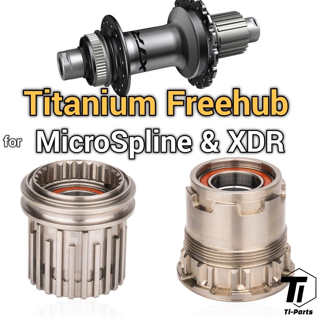 Titanium Hub 12s for Microspline & XDR | Freehub Body for Shimano ...