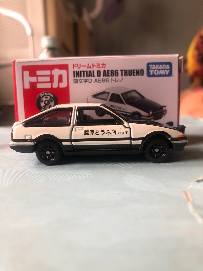 TOMICA Initial D Toyota AE86 Trueno Black Hood Variant, Hobbies & Toys ...