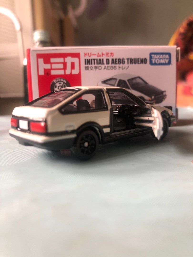 TOMICA Initial D Toyota AE86 Trueno Black Hood Variant, Hobbies & Toys ...
