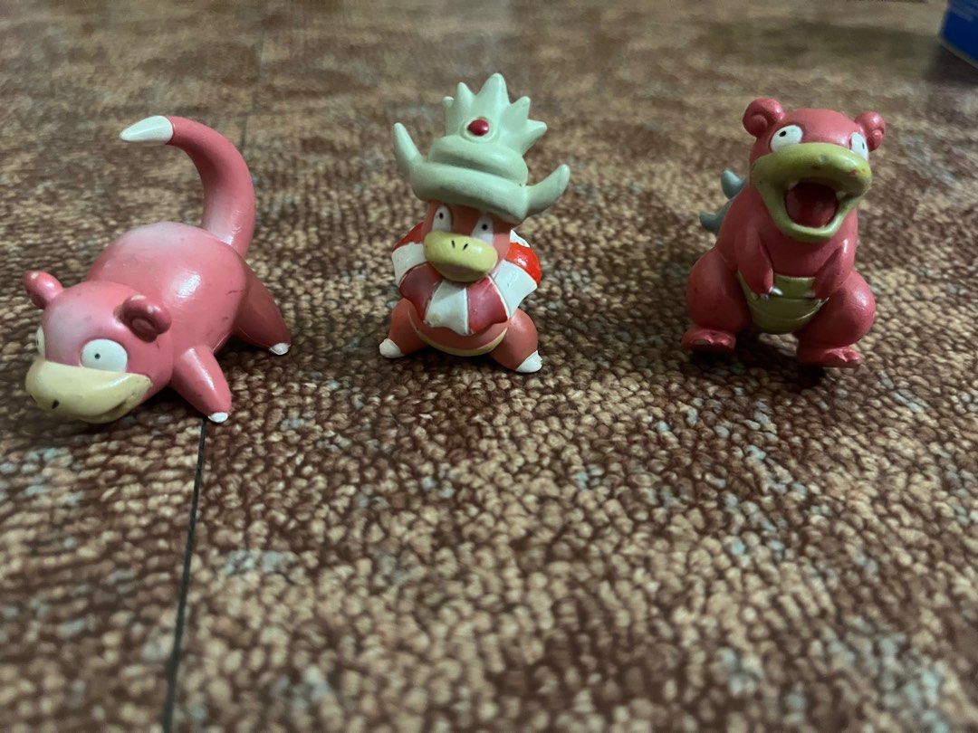 Tomy Replacement Pokemon figures Slowpoke Slowbro Slowking, Hobbies ...
