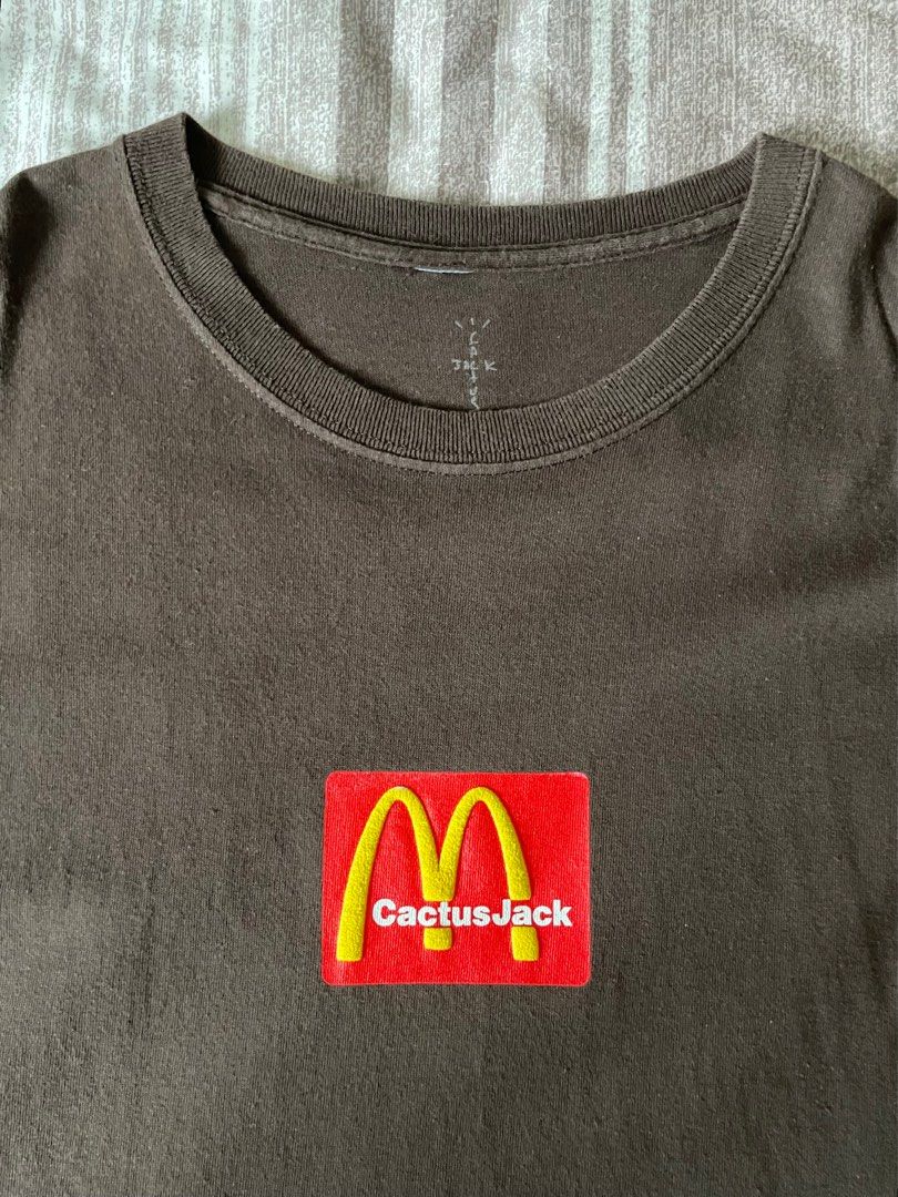 Travis Scoot Cactus Jack Mcdonald Tee Mens Fashion Tops And Sets