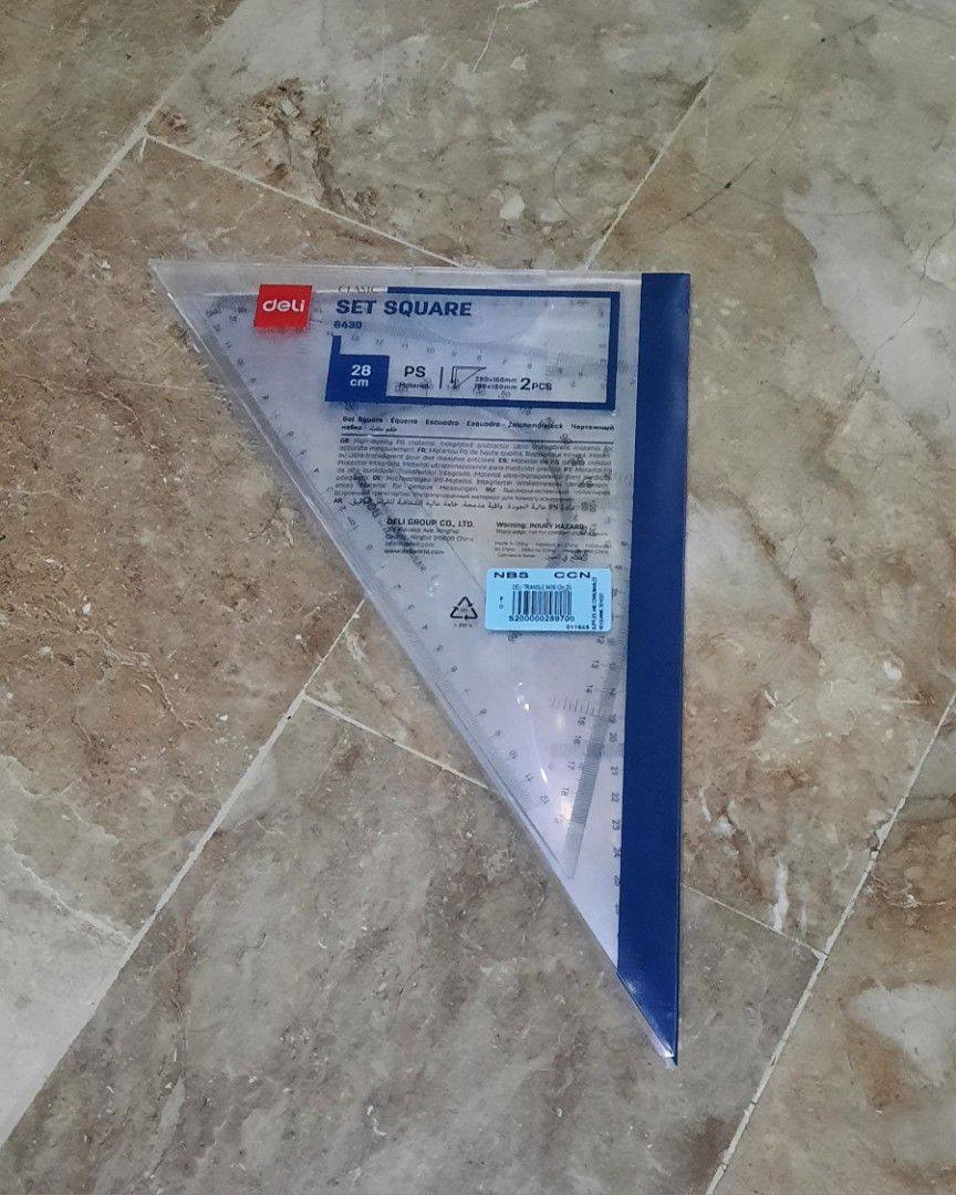Triangles 30x60 and 45°, Hobbies & Toys, Stationary & Craft, Stationery ...