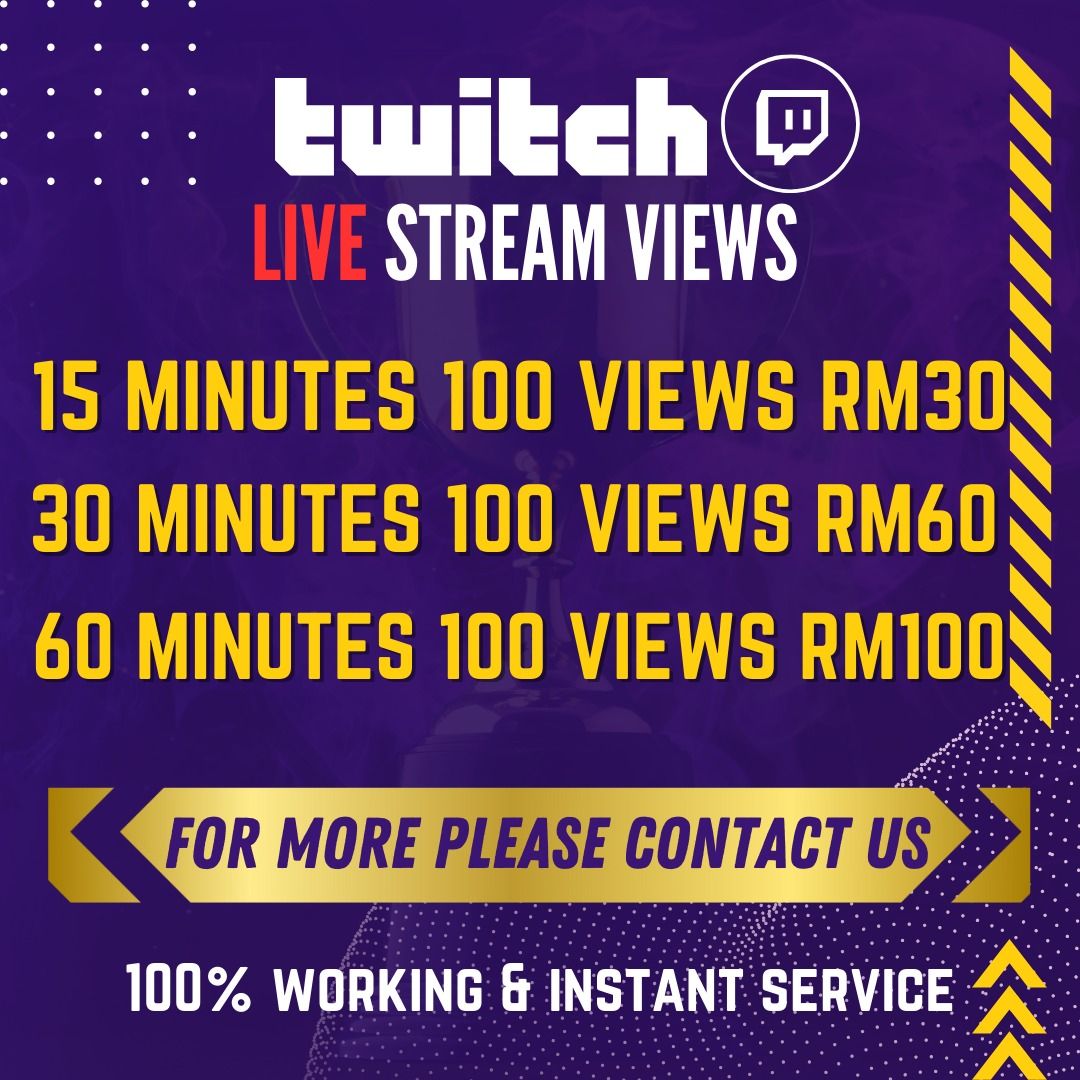 Twitch Live Stream Views | 100% working and Instant service, Video ...