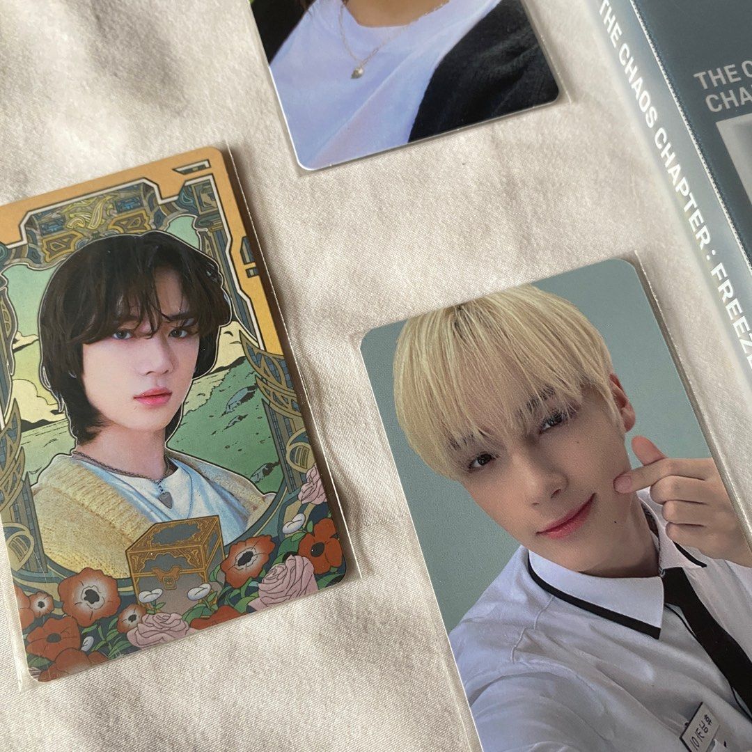 TXT TCC: FREEZE Boy Ver. W/ Beomgyu PC Set & Hueningkai Shopee POB ...