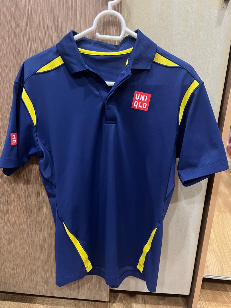 Uniqlo Mens Dri Fit Djokovic Blue Top, Men's Fashion, Tops & Sets ...