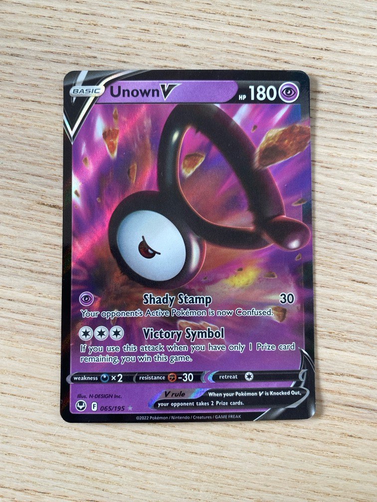Unown V Pokemon Card, Hobbies & Toys, Memorabilia & Collectibles ...