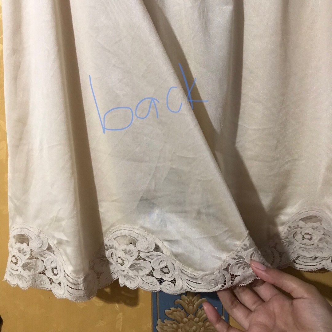 Vanity Fair Half Slip Floral Lace Detail, Women's Fashion, Bottoms ...