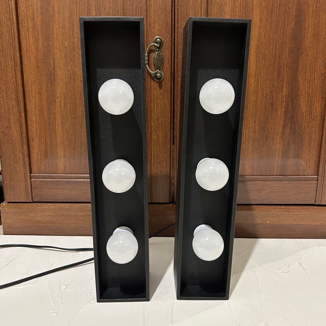 Vanity Light Box 3 Fitting + Lightbulb (Lampu MUA), Kesehatan ...