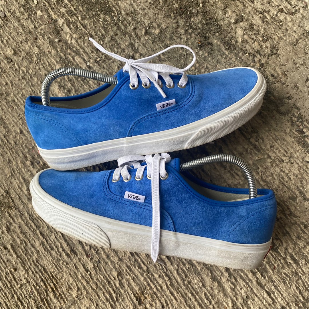 Vans Authentic Era Sneakers Scotchgard Royal Blue Suede Uppers, Men's ...