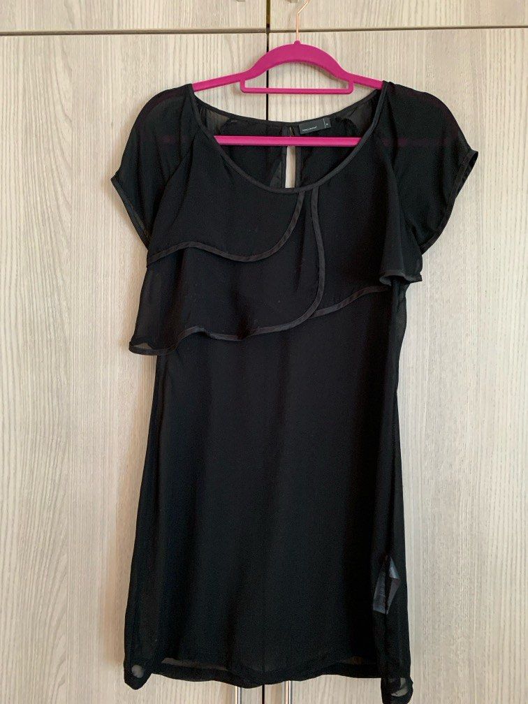Vera Moda sheer black dress, Women's Fashion, Dresses & Sets, Dresses on Carousell