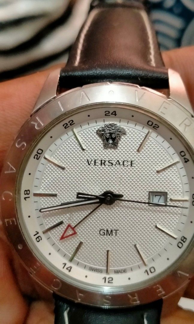 Versace Eros GMT time watch, Luxury, Watches on Carousell