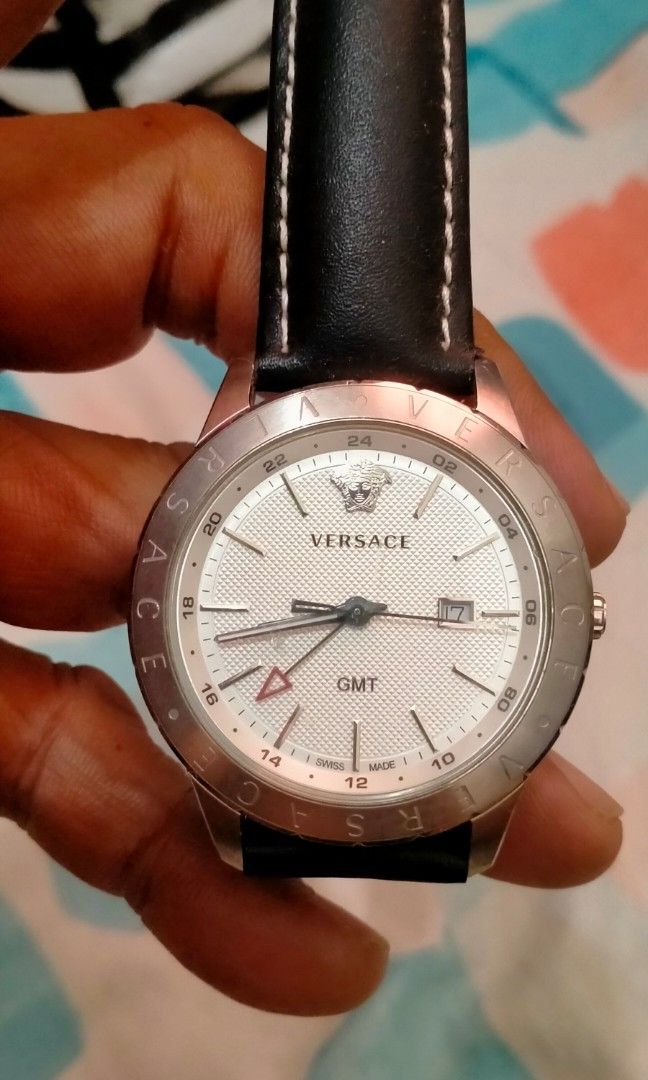 Versace Eros GMT time watch, Luxury, Watches on Carousell