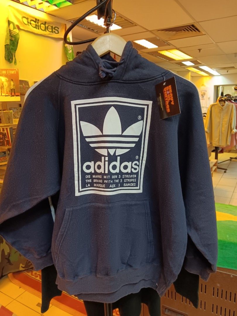 VINTAGE ADIDAS BOX LOGO HOODIE 1980S, Men's Fashion, Tops & Sets ...