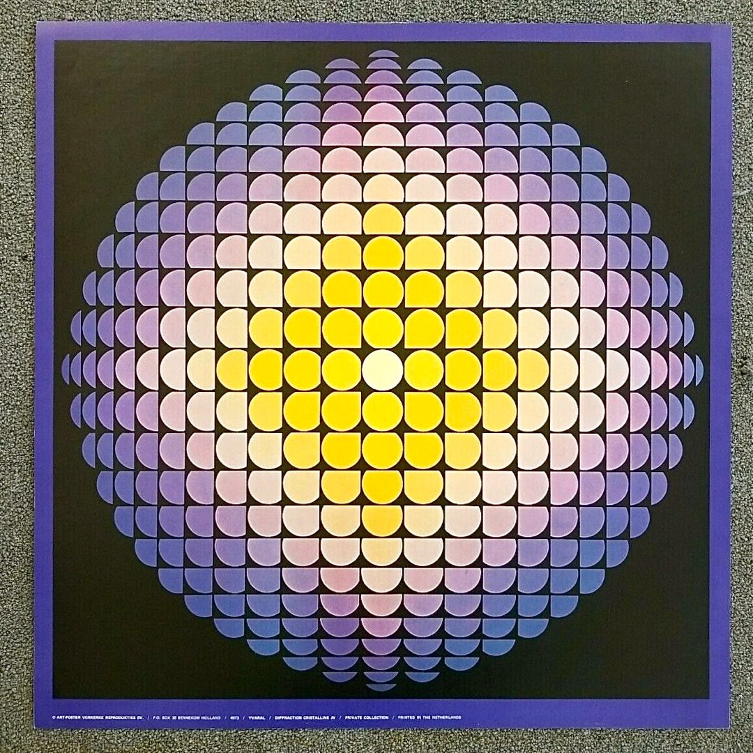 Original large format “Diffraction Crystalline” visual art print by ...