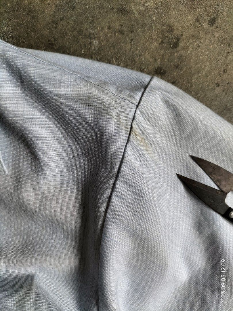 VINTAGE US AIR FORCE MILITARY BLUE PERMA PRESS UNIFORM SHIRT, Men's ...