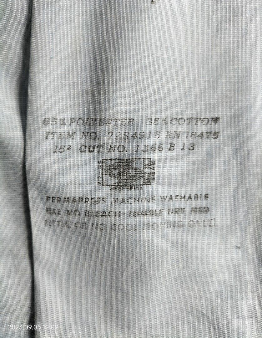 VINTAGE US AIR FORCE MILITARY BLUE PERMA PRESS UNIFORM SHIRT, Men's ...