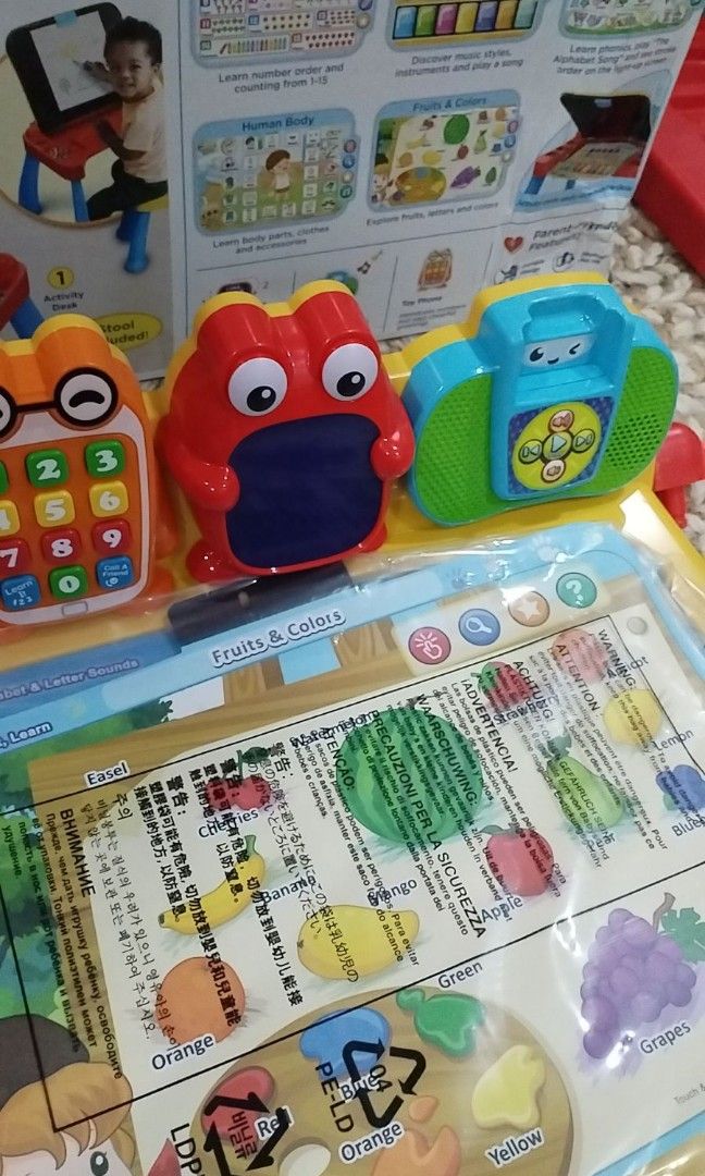 V-tech 3 in 1 Touch and learn Activity Desk Deluxe, Babies & Kids ...