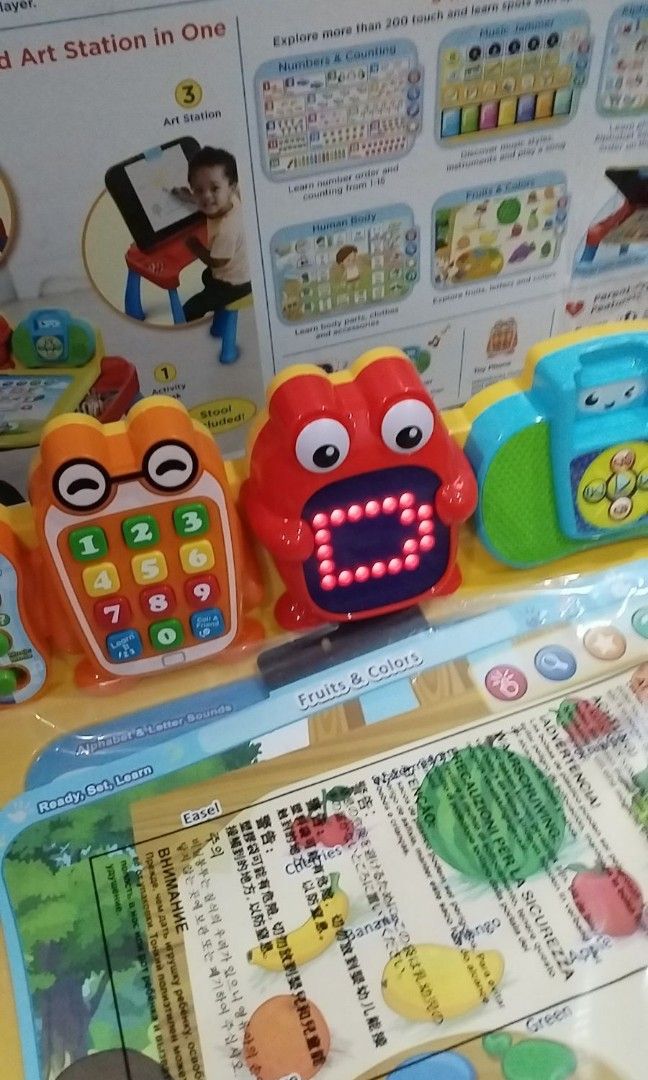 V-tech 3 in 1 Touch and learn Activity Desk Deluxe, Babies & Kids ...