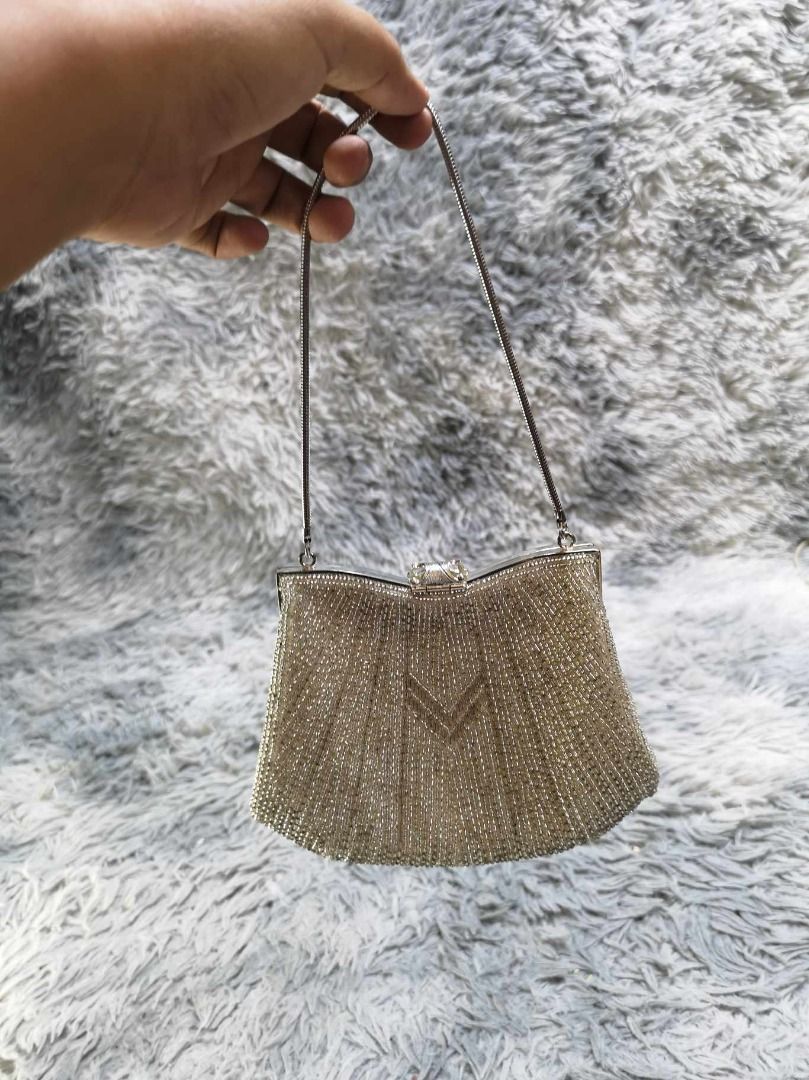 White Sequence Frame Mini Bag, Women's Fashion, Bags & Wallets, Cross ...