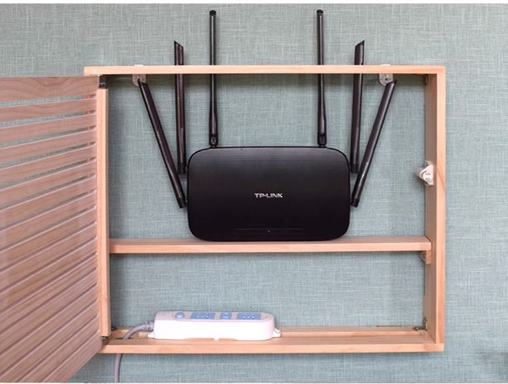 WiFi Enclosure (Lacquered Wooden Enclosure), Furniture & Home Living ...