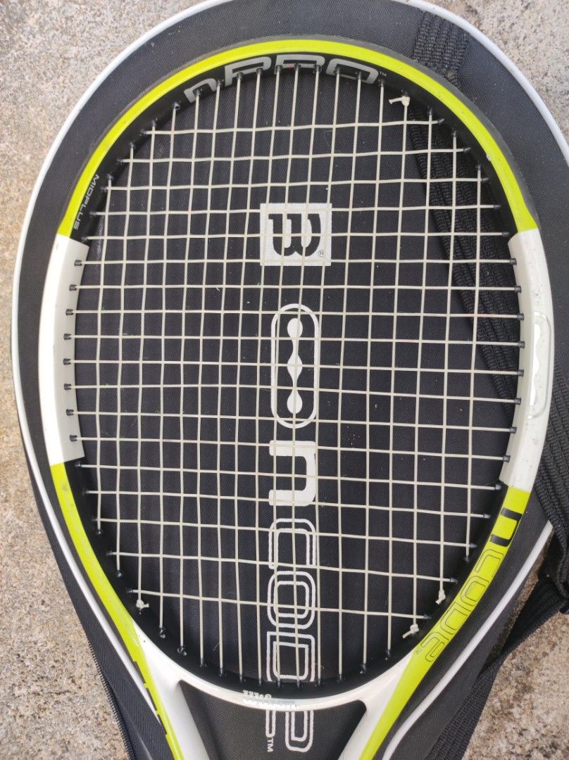 Wilson ncode npro tennis racket, Sports Equipment, Sports & Games ...