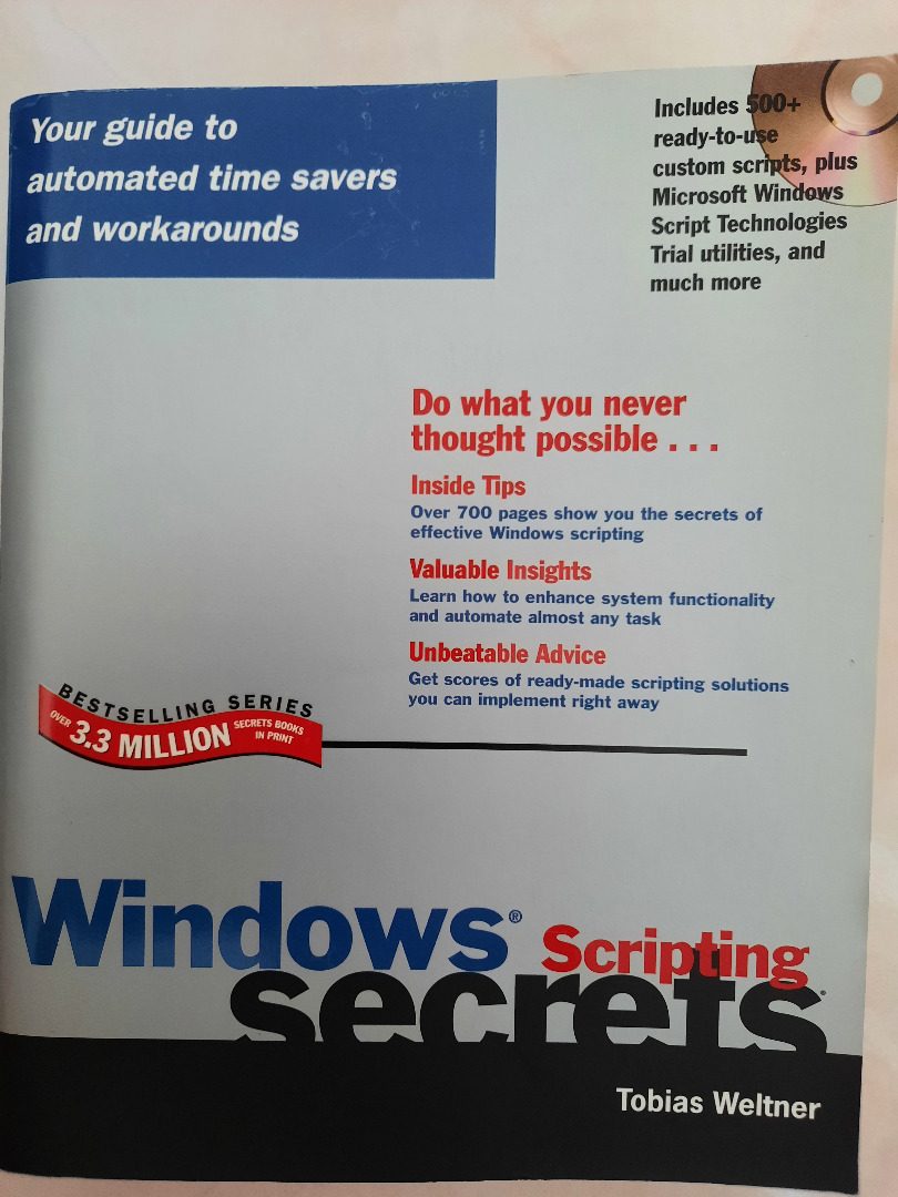 Windows Scripting Secrets, Hobbies & Toys, Books & Magazines, Fiction ...