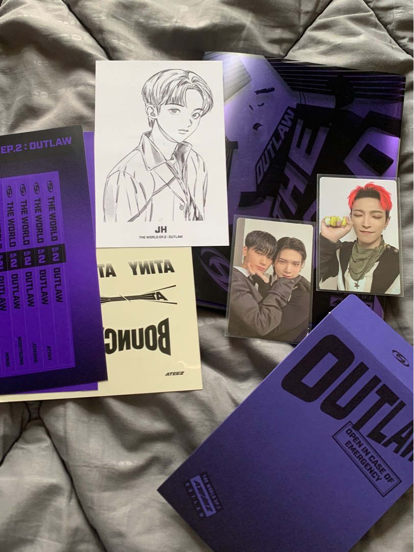 wts-ateez-outlaw-album-unsealed-diary-version-with-pc-and-inclusions
