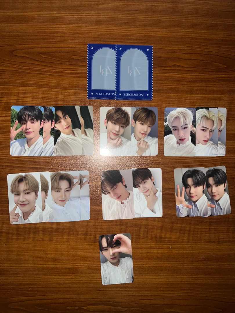 Wts zerobaseone zb1 L- holder blue vers white vers sung hanbin jiwoong ...