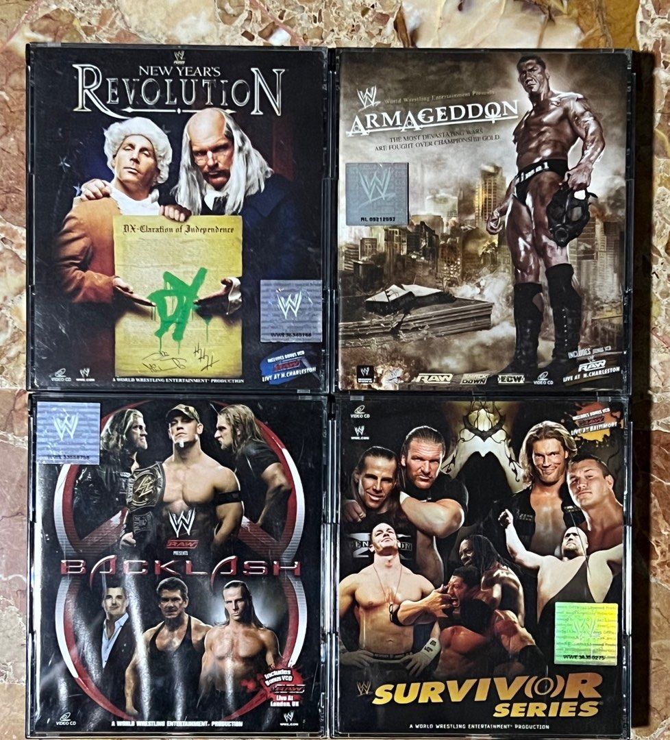 WWF vcd Dvd, Hobbies & Toys, Music & Media, CDs & DVDs on Carousell