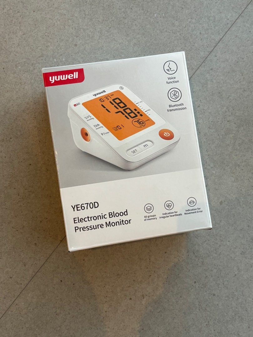 Yuwell Blood Pressure Monitor, Health & Nutrition, Health Monitors ...
