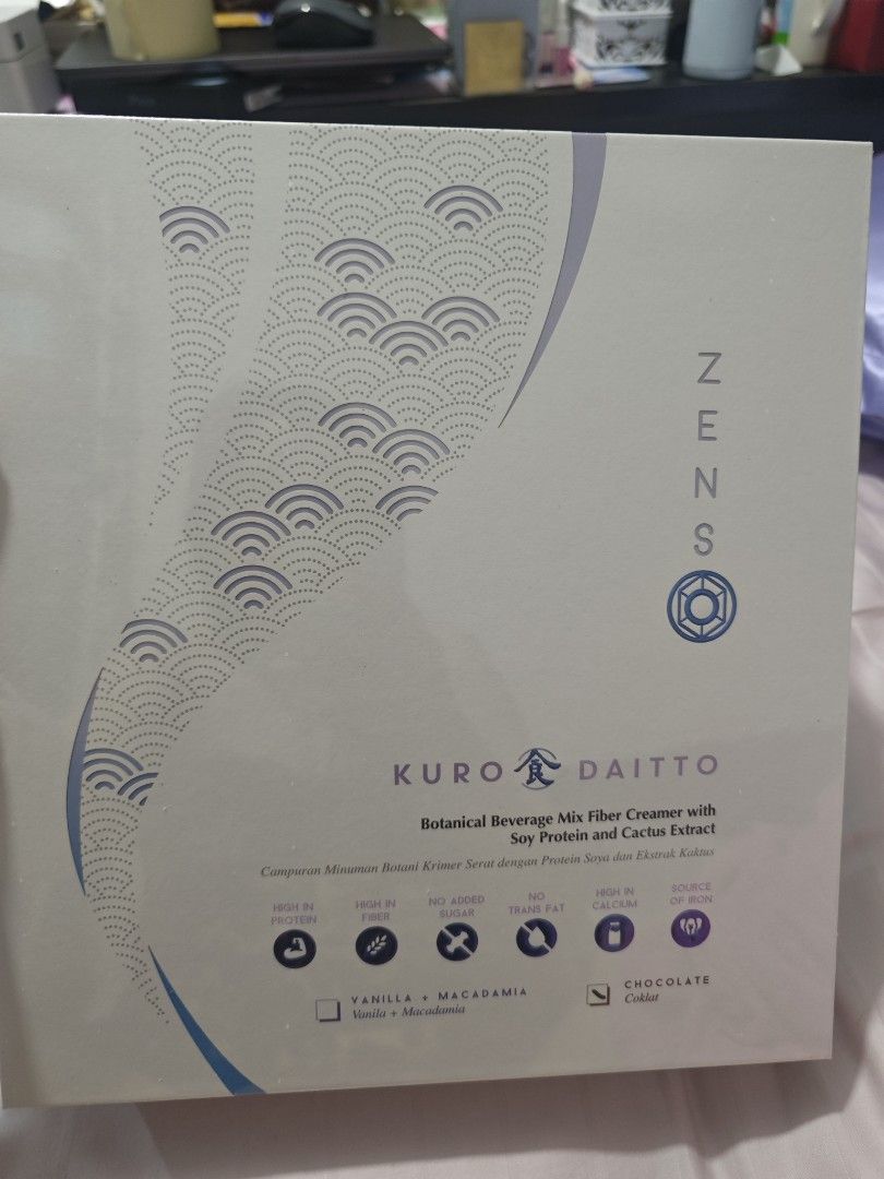 Zenso Kuro Daitto chocolate flavour, Health & Nutrition, Health ...