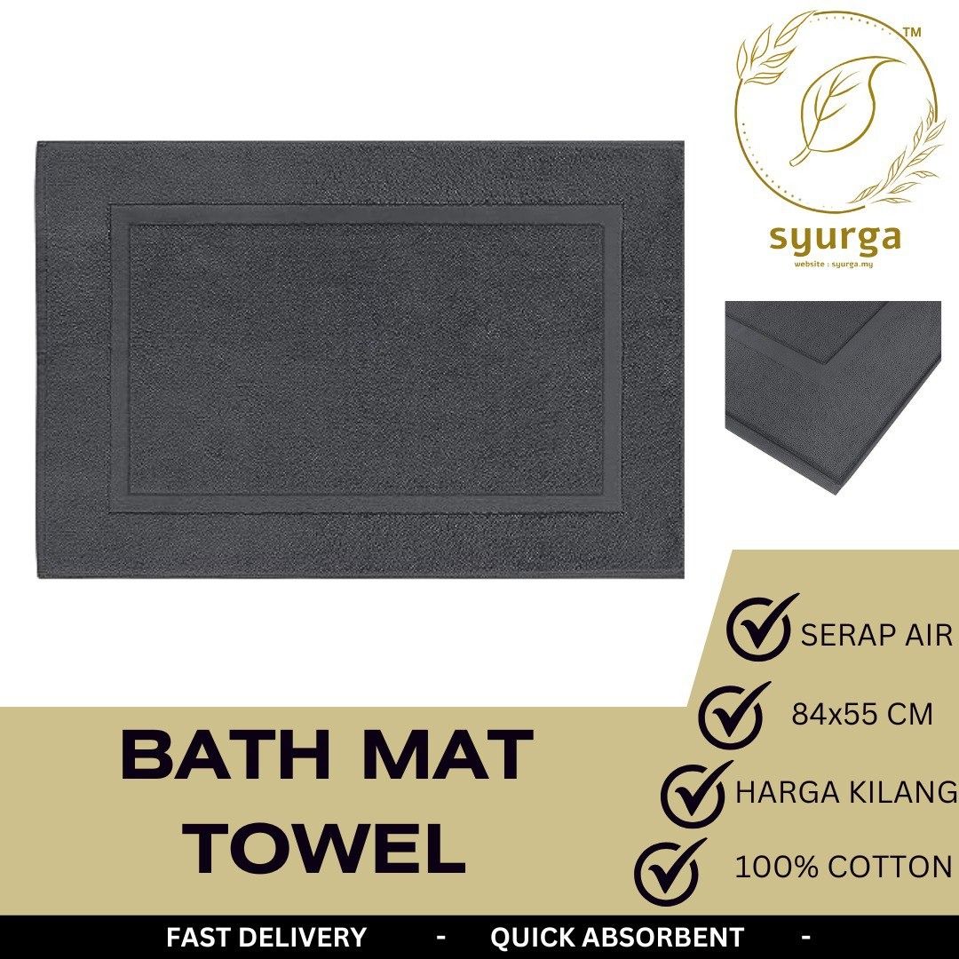 100% COTTON SOFT LUXURY HOTEL Floor Mat, Furniture & Home Living, Home ...