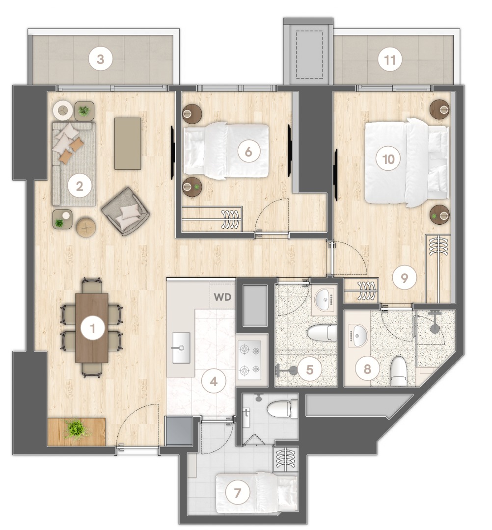 2 Bedroom with parking at Laya Residences by Shang Properties ...