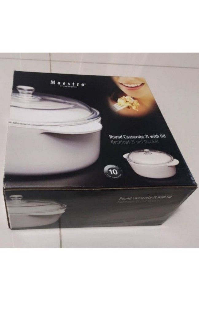 2litre maestro round casserole with lid, Furniture & Home Living ...